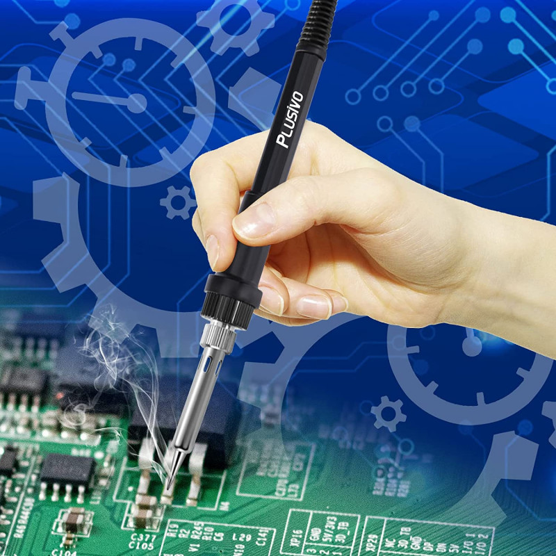 Soldering Iron Station Kit Digital Display Helping Hands 60 W 5 pcs ...