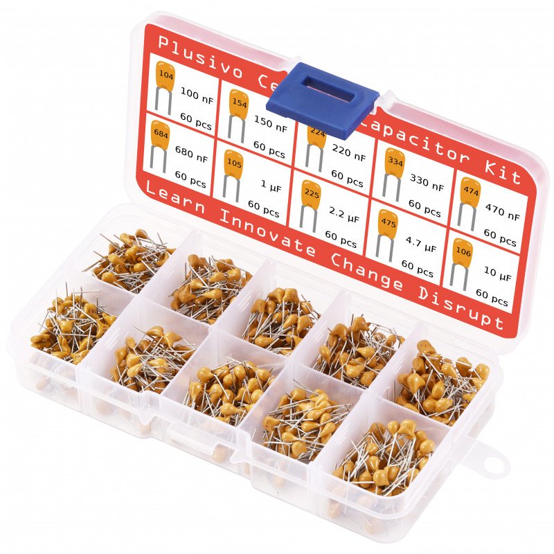 Plusivo Ceramic Capacitor Assortment Kit