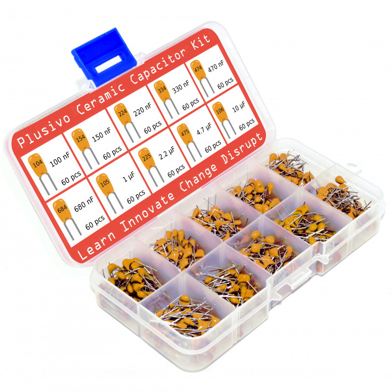 Plusivo Ceramic Capacitor Assortment Kit