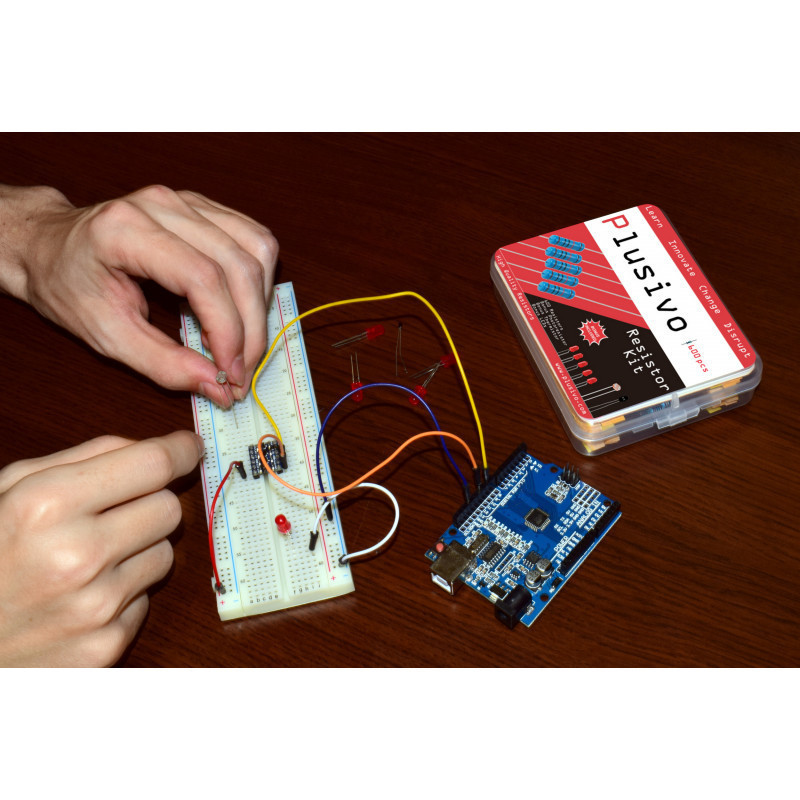 Plusivo Resistor Assortment Kit - 10 Ω to 1 MΩ (600pcs)