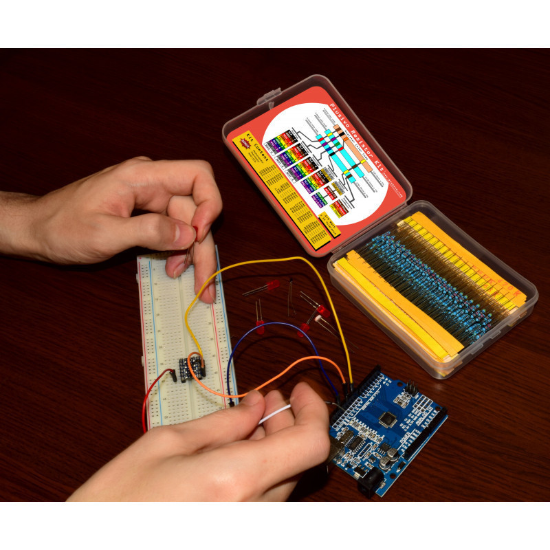 Plusivo Resistor Assortment Kit - 10 Ω to 1 MΩ (600pcs)